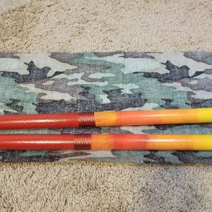 Fire-mattah-war Sticks-red Yellow Orange Praise Instruments-worship ...