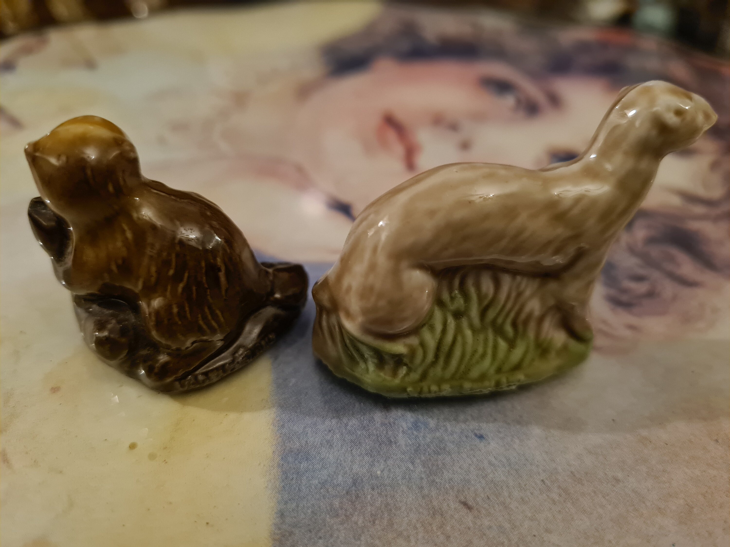 Vintage Wade Whimsies Porcelain Figures. Set of 7 Figures, Wade ...