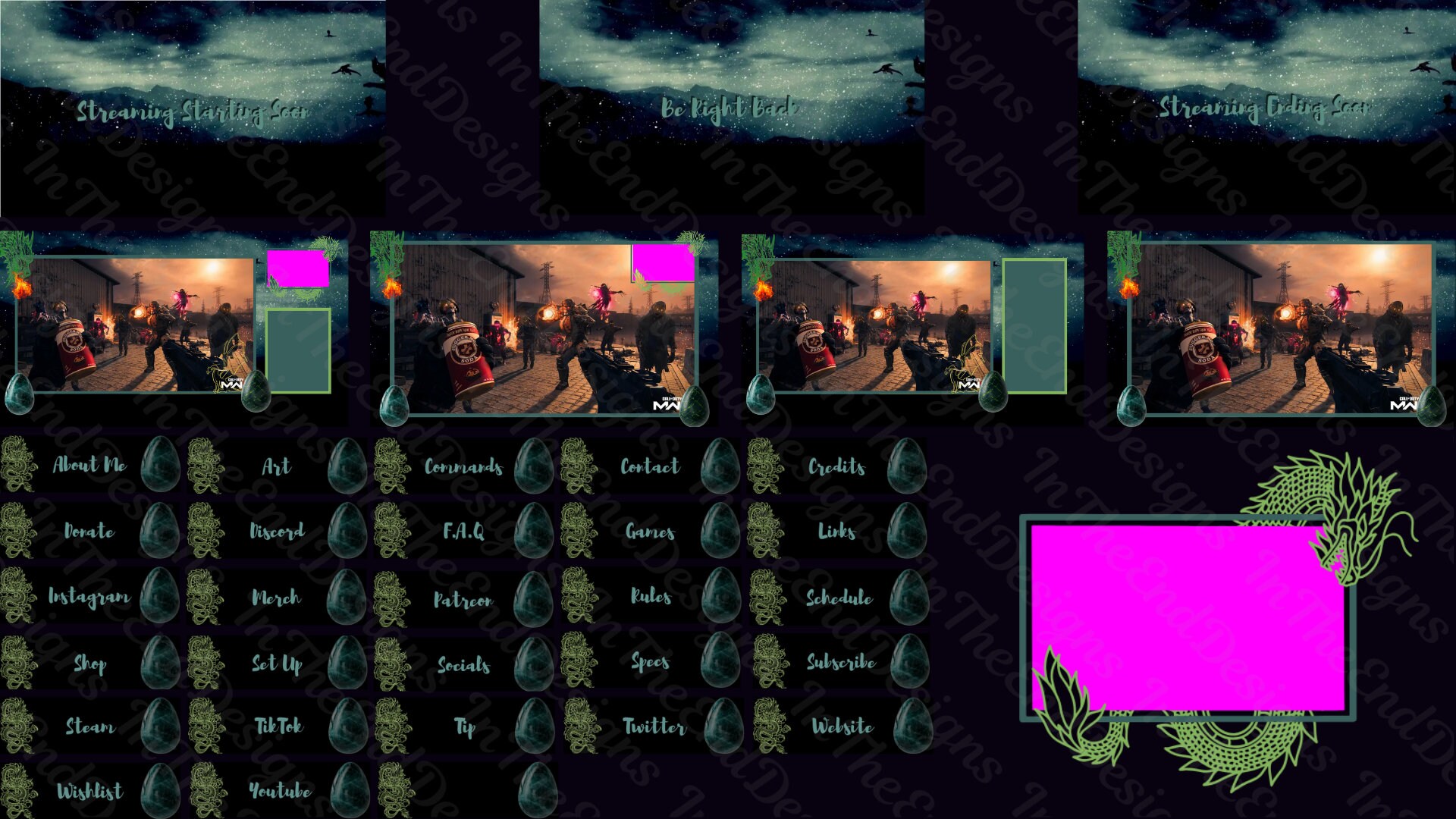 Custom Streaming Overlays - Etsy