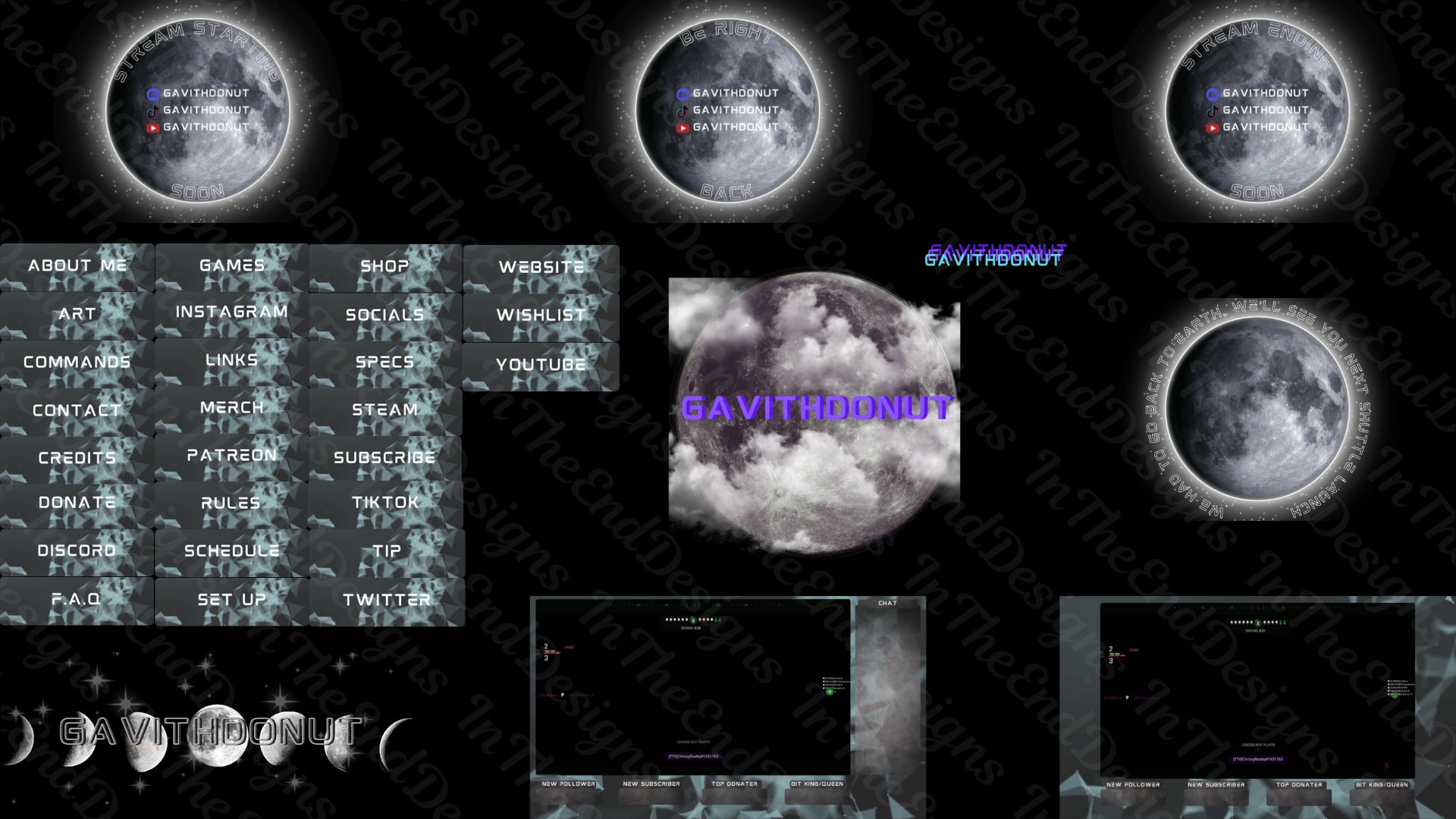 Custom Streaming Overlays - Etsy