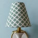 Blue Toile Lampshade Custom Made Blue and White Floral Lamp Shade With ...