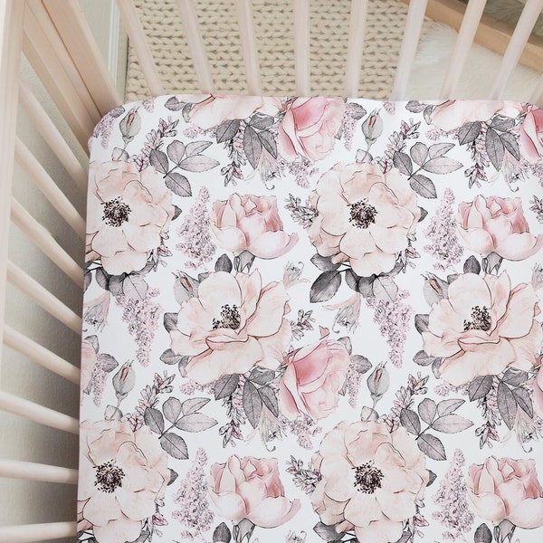 Rose Crib Bedding - Etsy