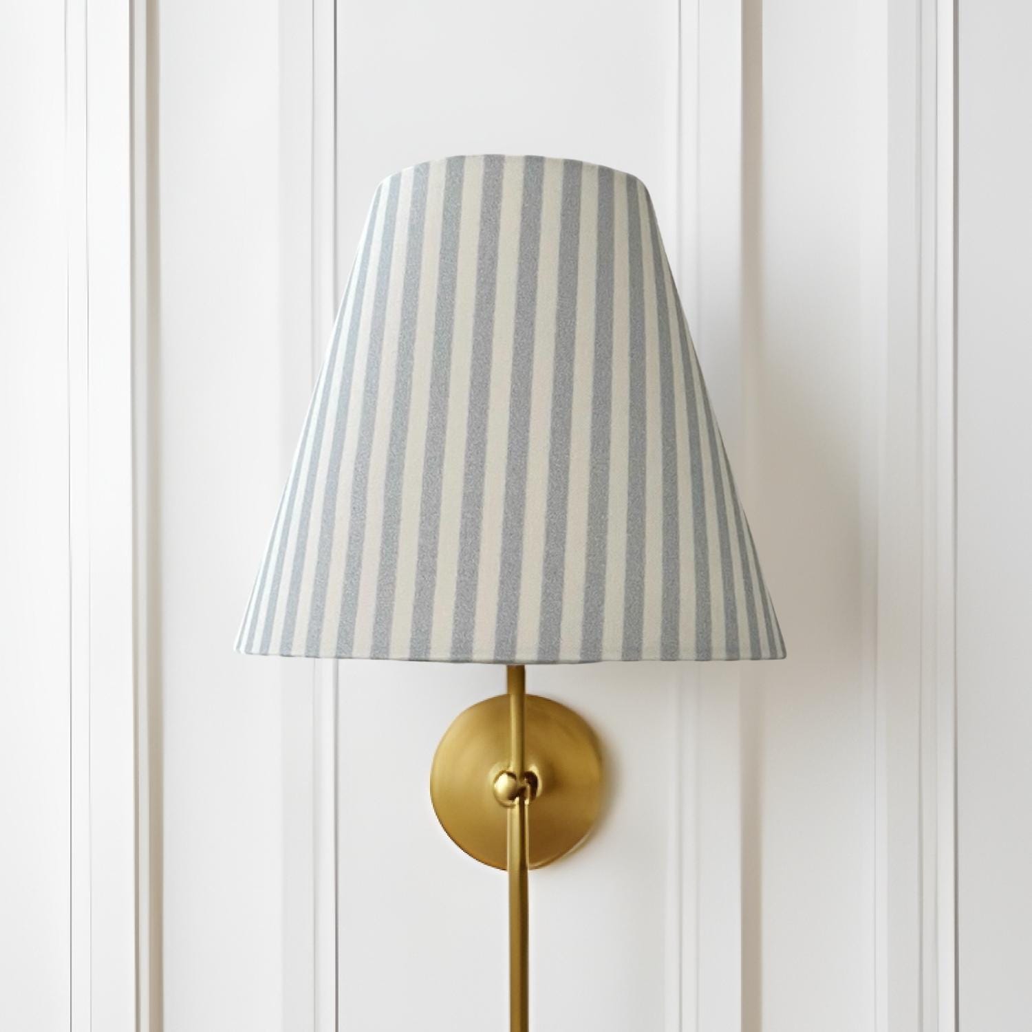 Pink Lampshade Striped Pink Sconce Shade for Chandelier Blush Pink Lamp ...