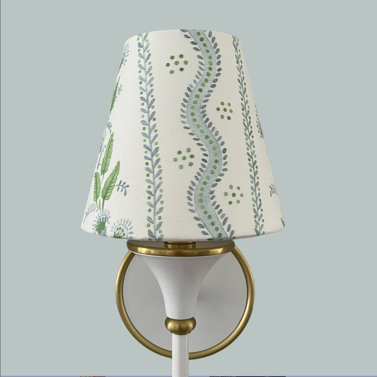 Sconce Shade Blue Lampshade for Chandelier or Table Lamps Blue Floral ...