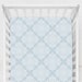 Floral Crib Sheet Light Blue Floral Baby Bedding Set Preppy Nursery ...