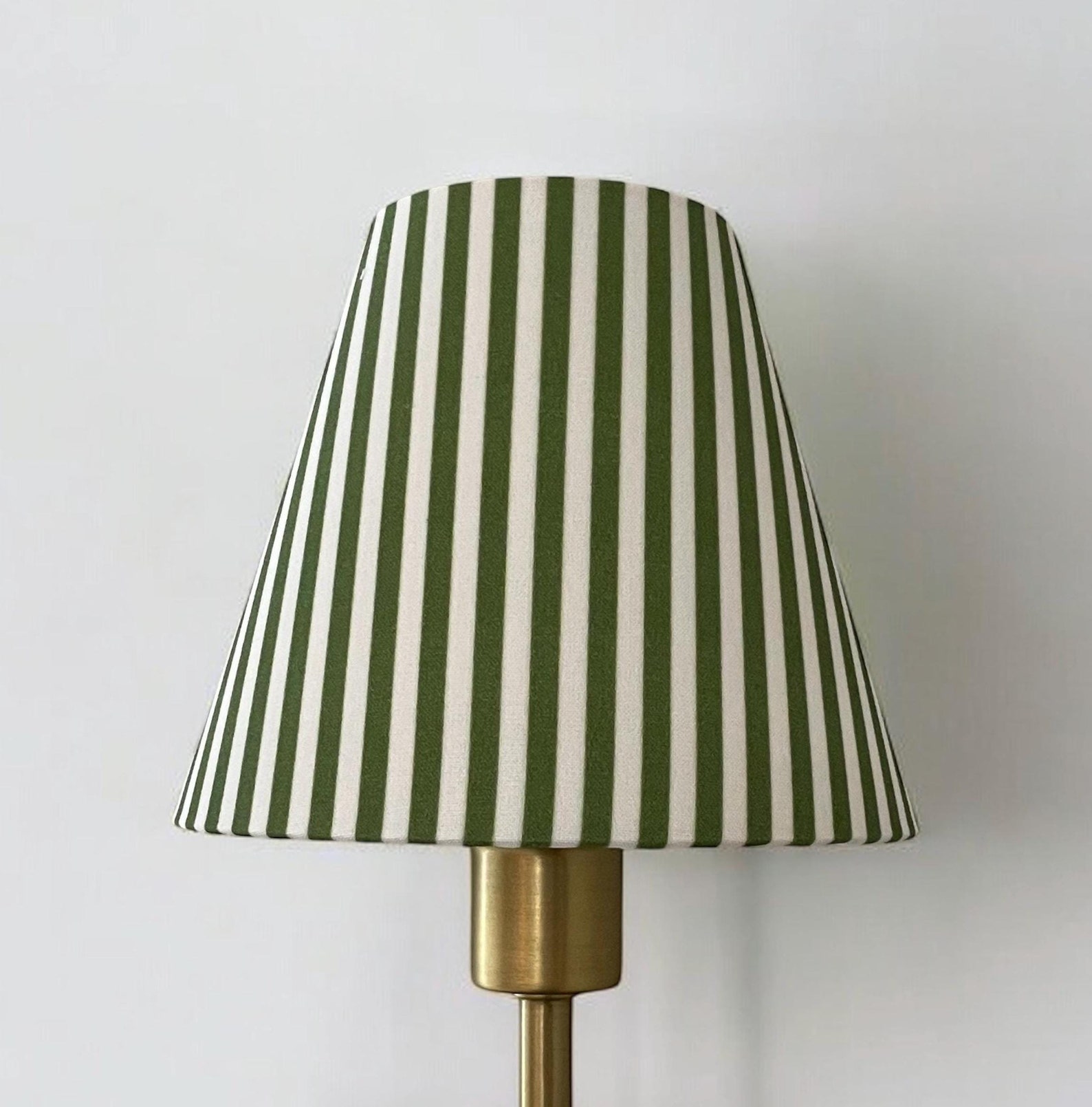 Green Stripe Lampshade Green Sconce Shade for Chandelier Green Lamp ...