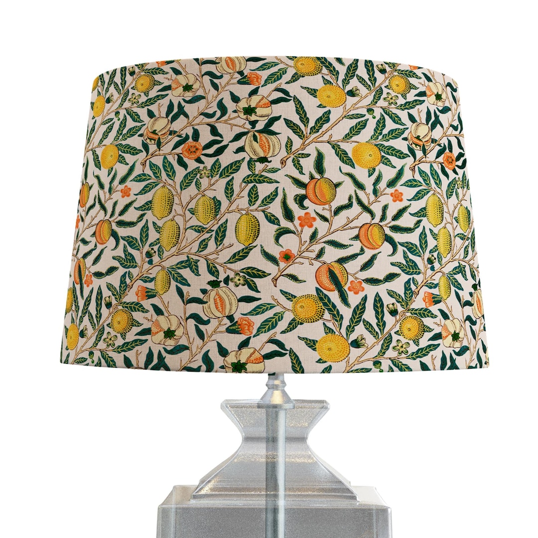 William Morris Lampshade Pomegranate Citrus Orange Lamp Shade for Table ...