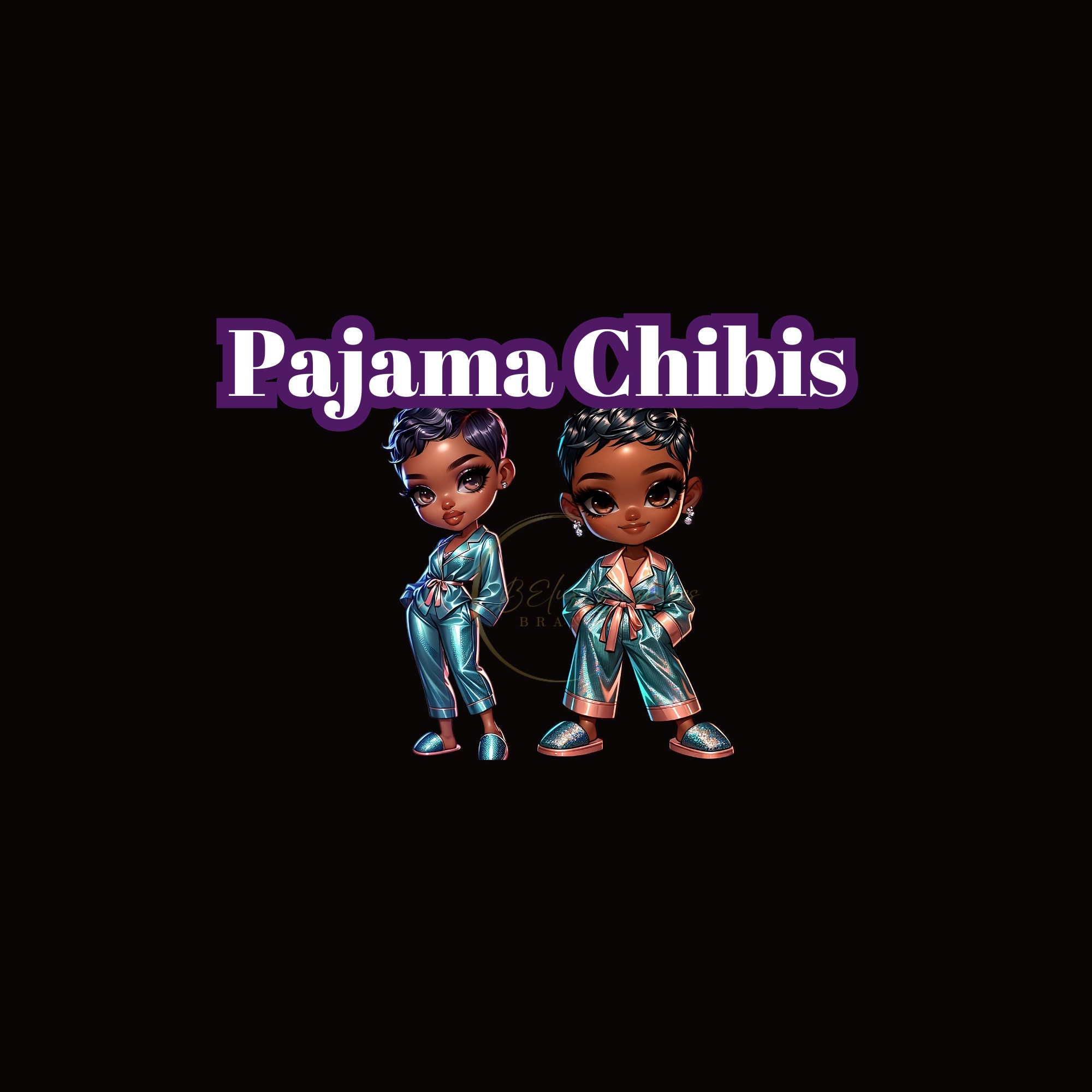 Pajama Clipart, Fashion Girl Clipart, African American Woman Clipart ...