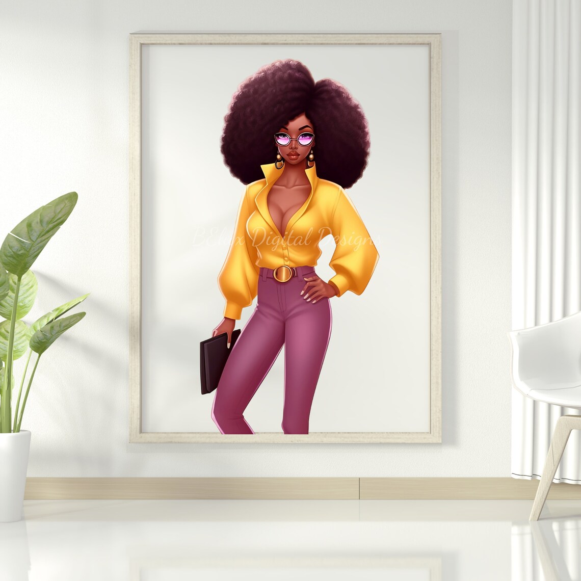 Fashion Girls Clipart, Fashion Illustration, African American Clipart ...