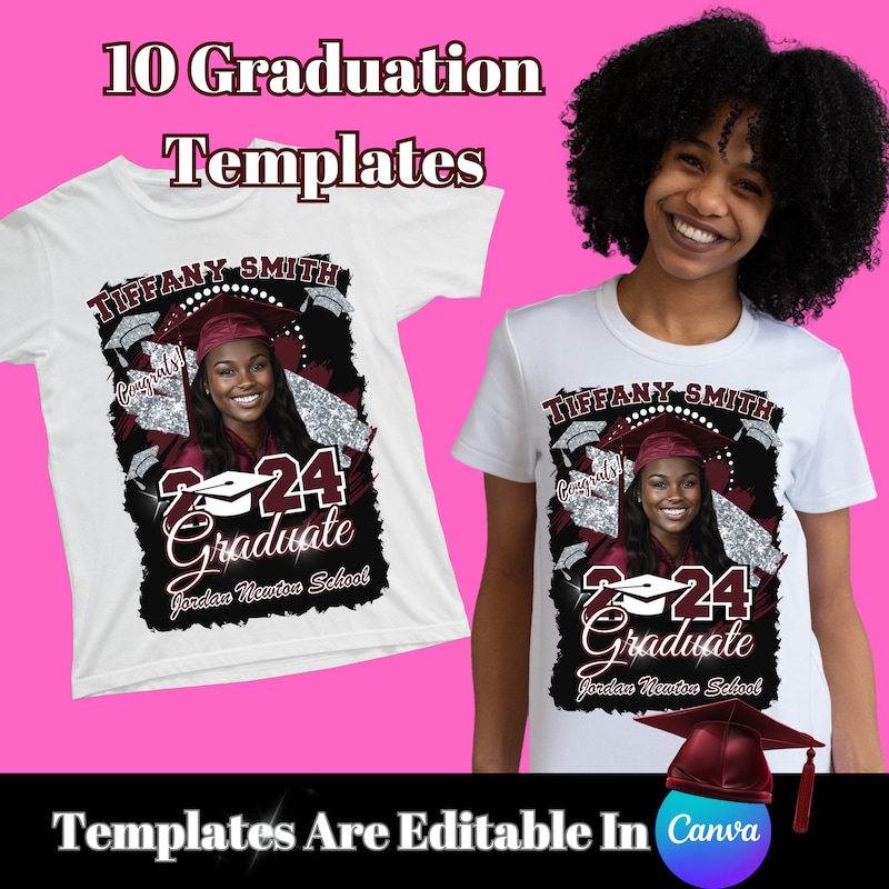 Graduation Shirt Template - Etsy