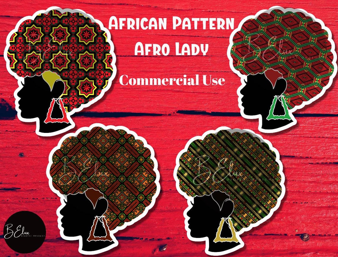 Afro Lady Clipart Black Girl Clipart Fashion Girl Clipart Etsy