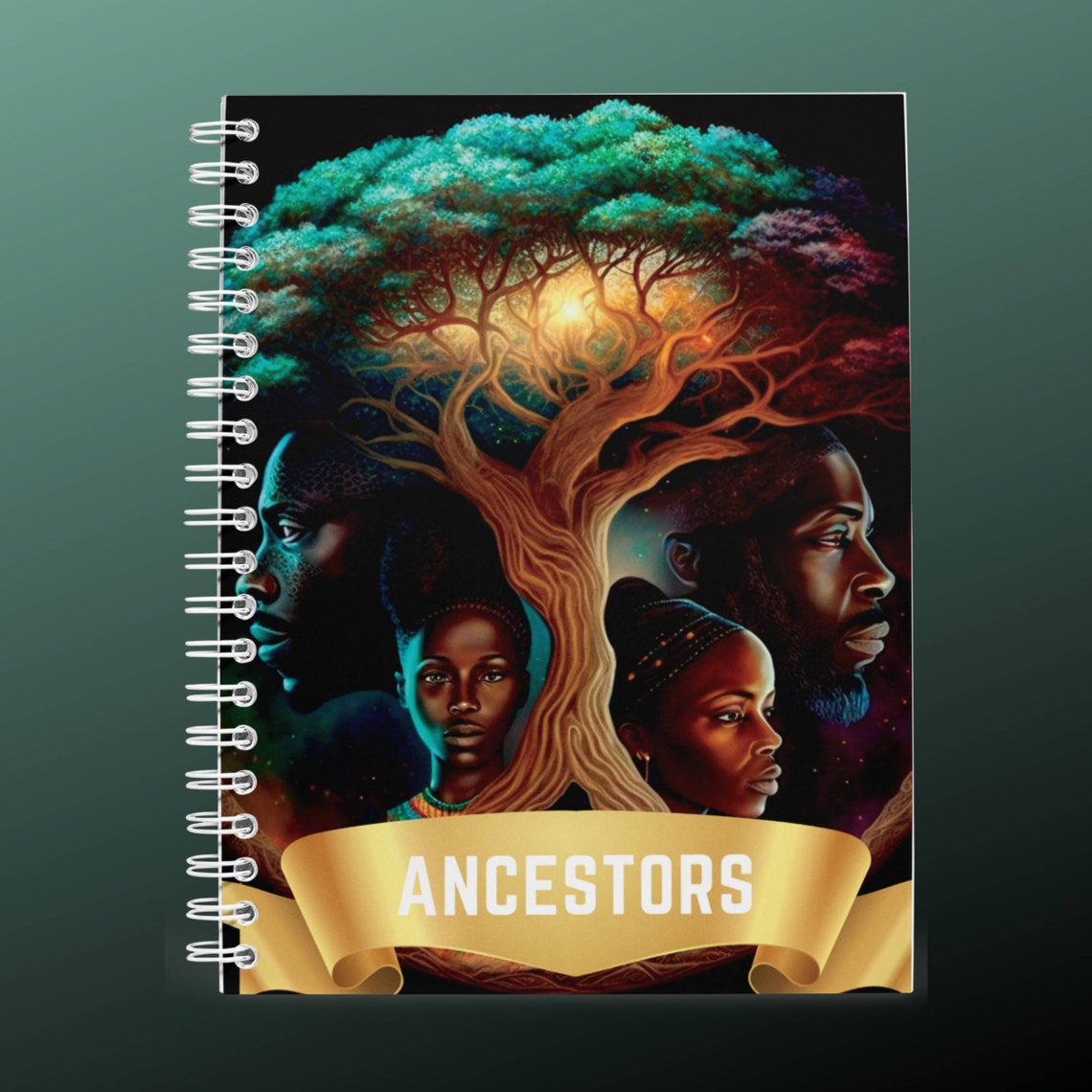 Digital Black Art, Ancestors Artwork, Journal Cover, Black History ...