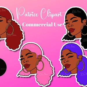 Black Girl Clipart African American Clipart Black Woman - Etsy