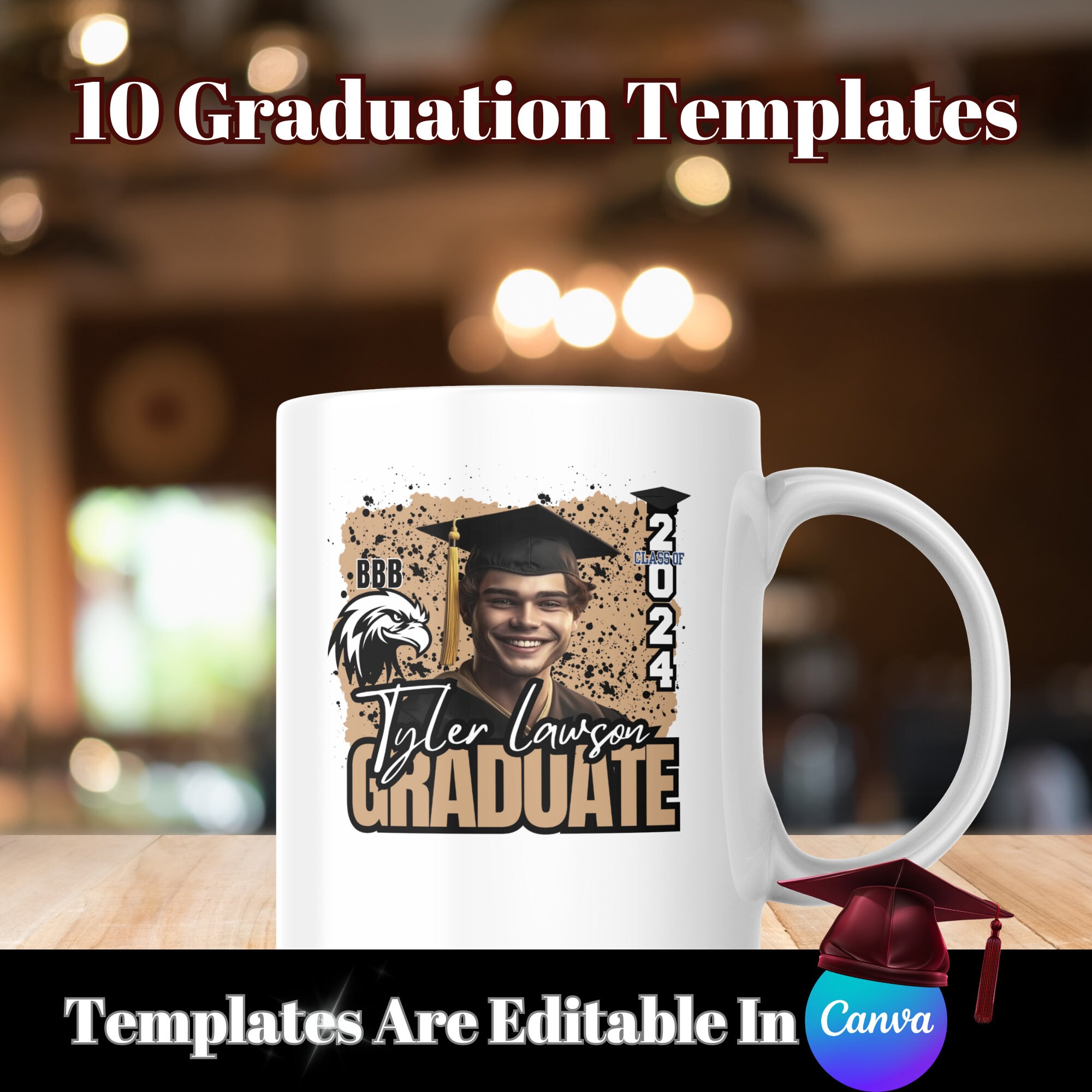 Graduation Template, Graduation Design, Class of 2024, Graduation ...