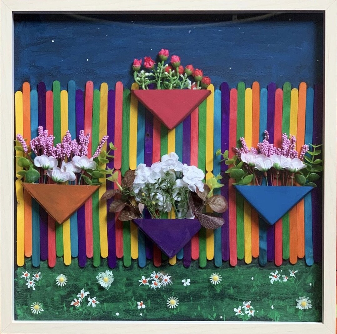 3D Flower Frame - Etsy