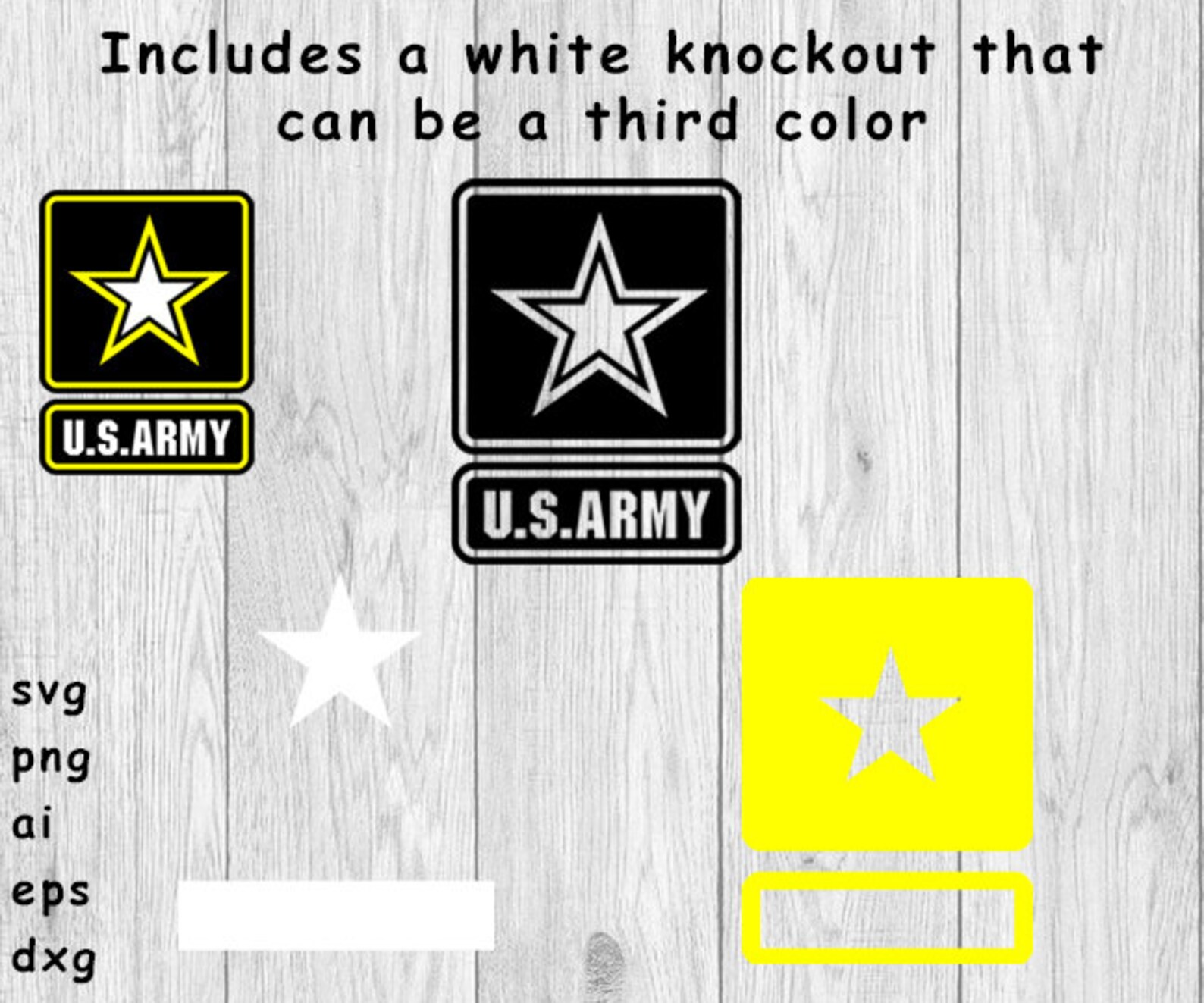 US Army Logo SVG png ai eps dxf files for Auto and | Etsy