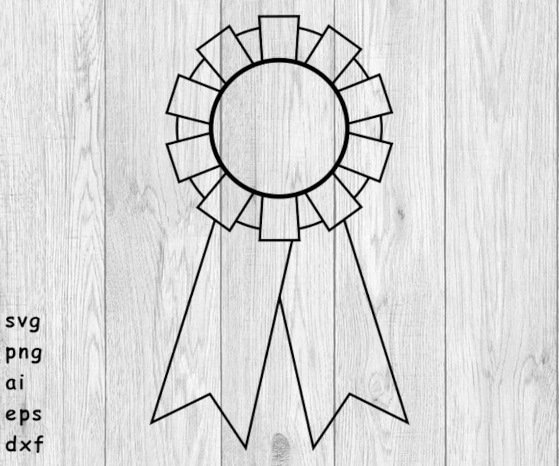 Award Ribbon svg png ai eps dxf DIGITAL FILES for | Etsy