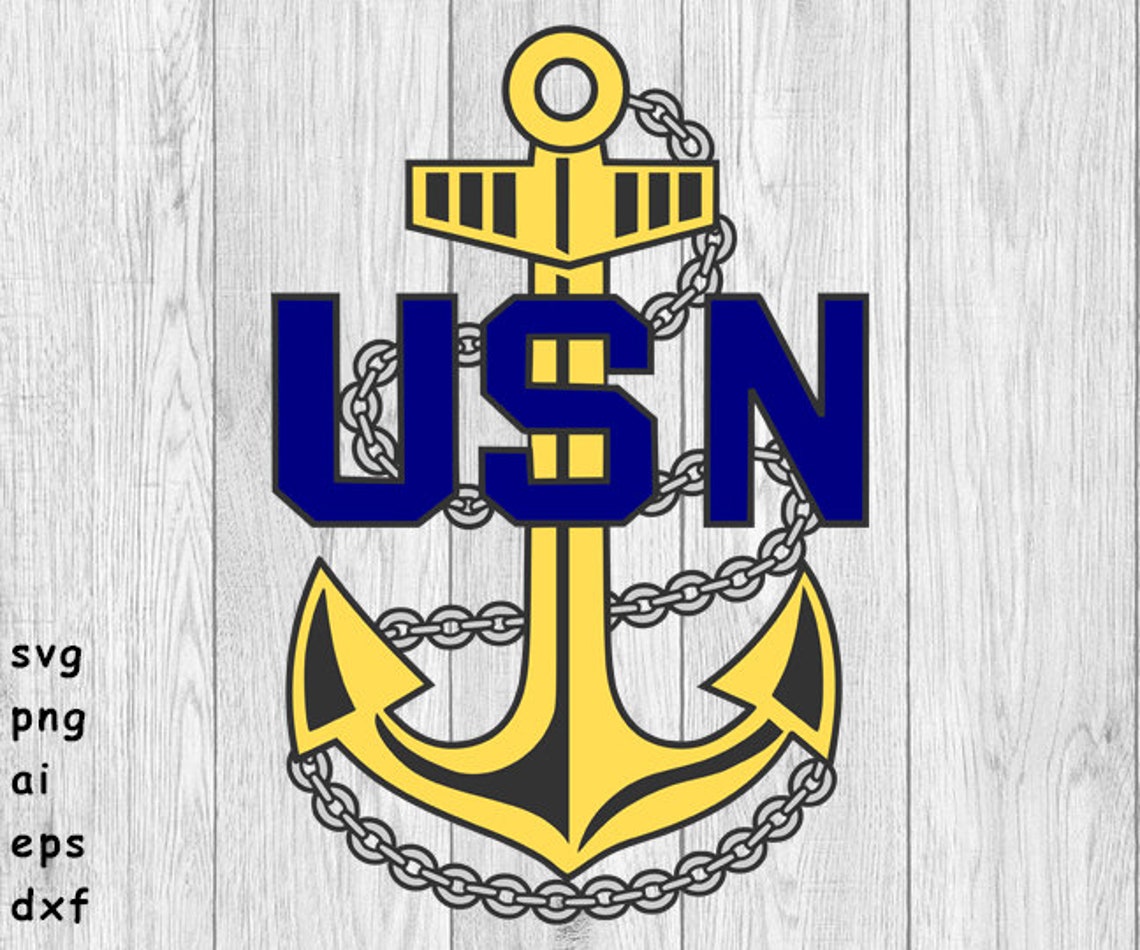 Navy Anchor US Navy Anchor USN Anchor svg png ai eps | Etsy