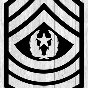Command Sergeant Major Rank svg png ai eps and dxf files | Etsy