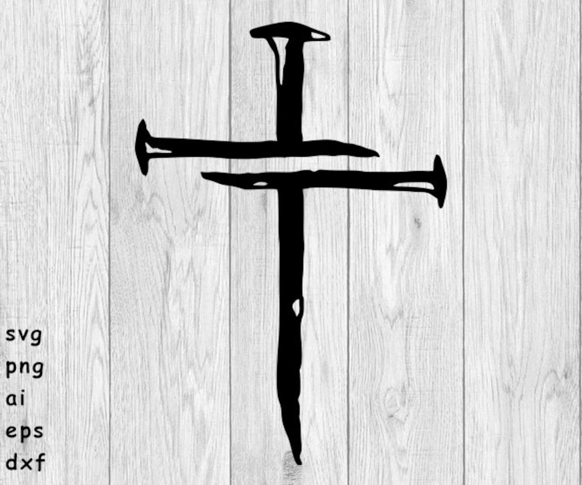 Cross of Nails svg png ai eps dxf DIGITAL FILES for | Etsy