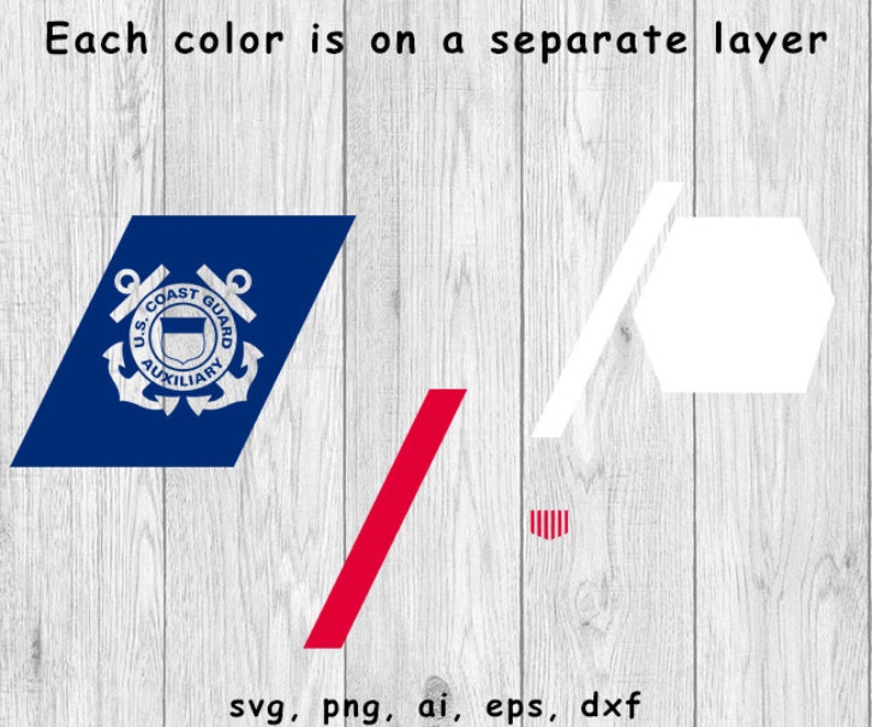 Coast Guard Logo SVG png ai eps dxf files for Auto and | Etsy