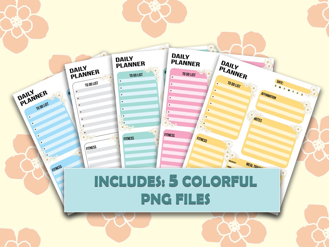 Daily Planner Printable to Do List, Tracker, Daily Organizer for ...