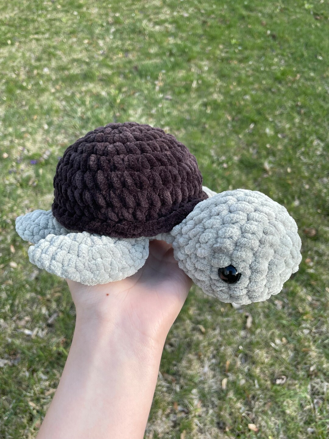 TURTLE PLUSHIE Crochet Turtle Plushie, Crochet Stuffed Animal, Handmade ...
