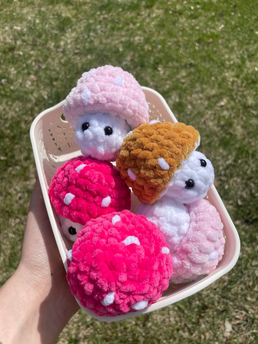 MUSHROOM POP PLUSHIES | Crochet Mushroom Pops, Fidget Toy, Stress ...