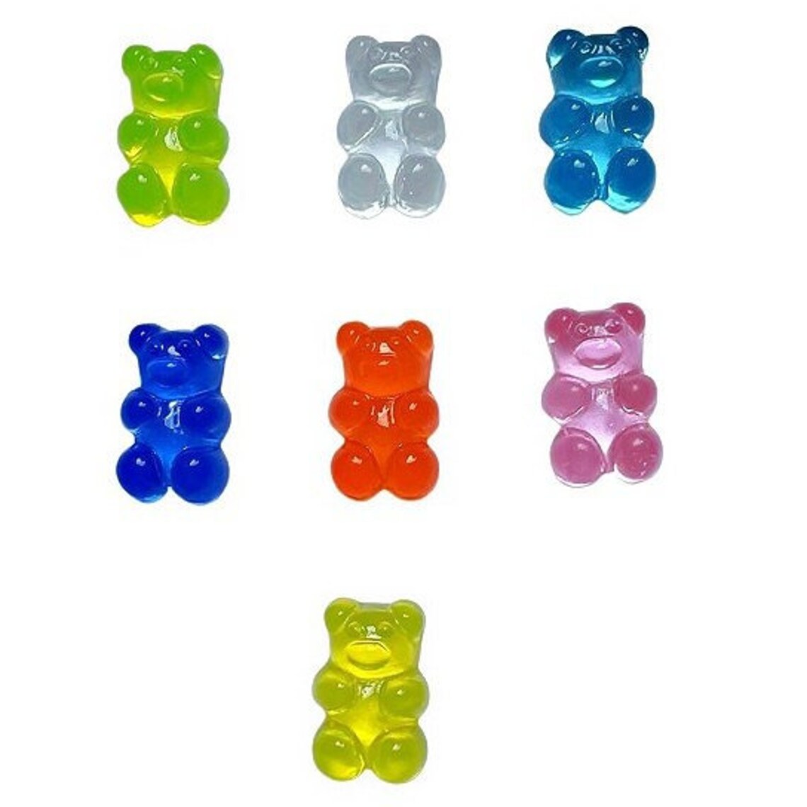 Shelly's Buttons Flat Back Gummy Bear Embellishments - Etsy