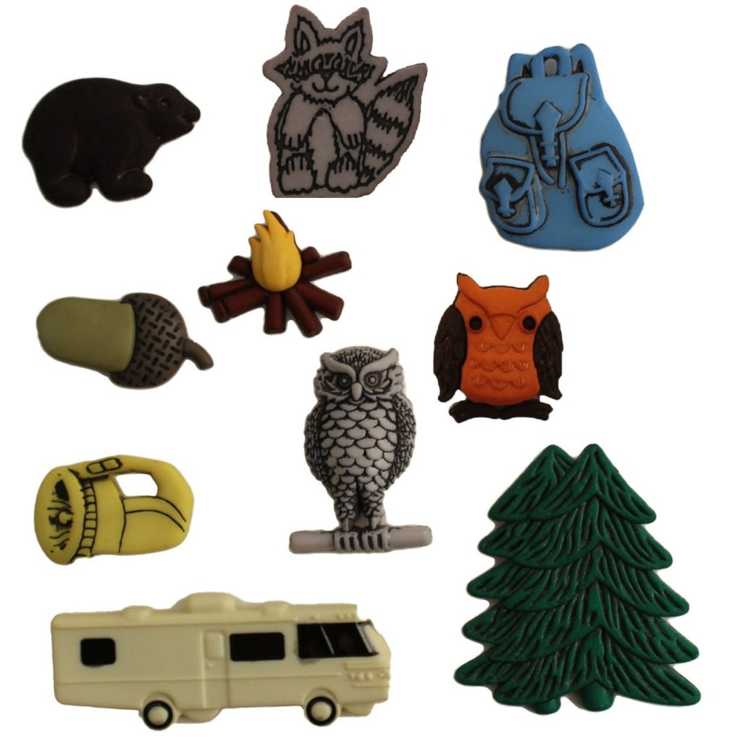Outdoor Collection Camping Buttons - Etsy