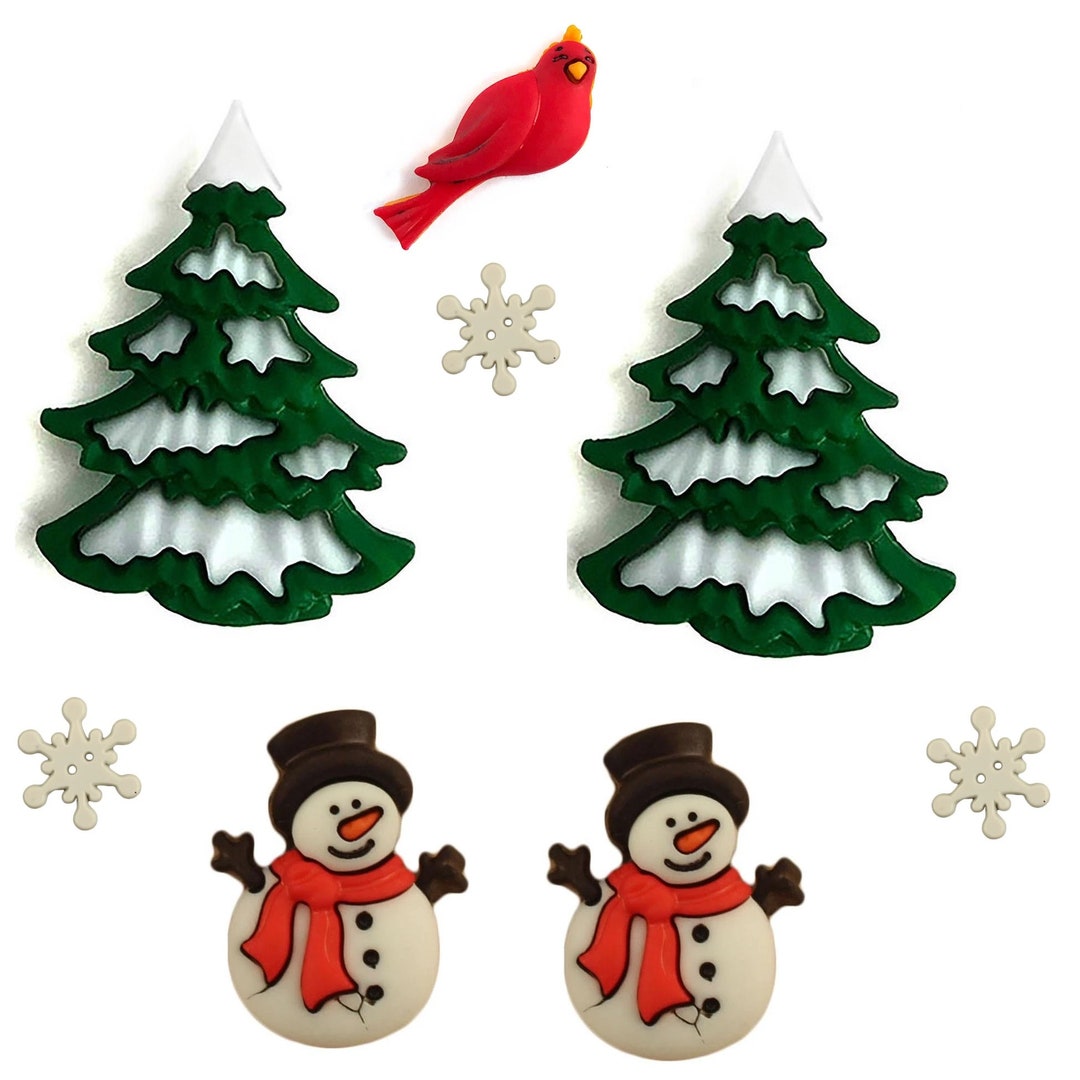 Buttons Galore Winter Forest Button Assortment - Etsy
