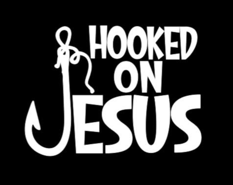 Vinyl Decal 'hooked on Jesus' - Etsy