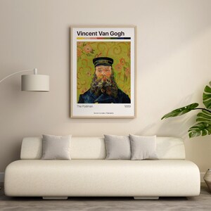 The Postman Digital Print, Vincent Van Gogh, Exhibition Poster, Museum ...