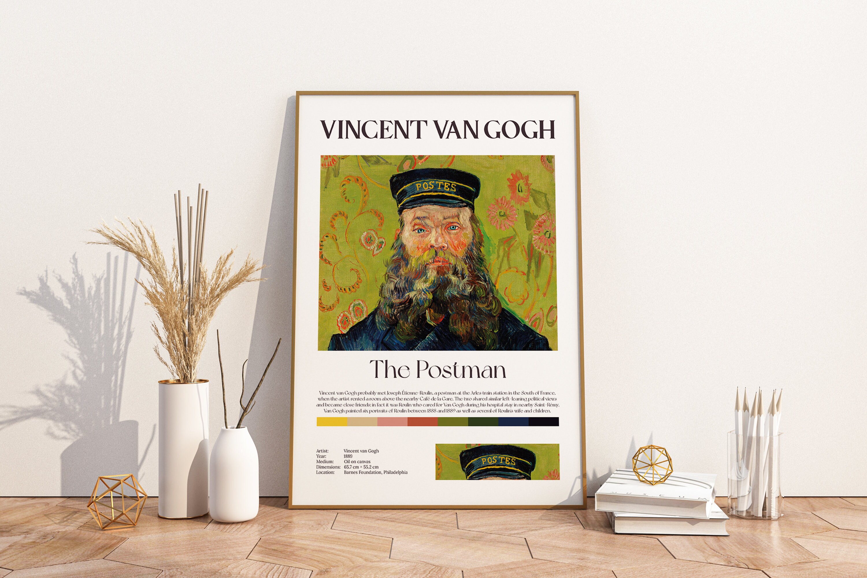 Vincent Van Gogh the Postman Digital Print Van Gogh Art | Etsy