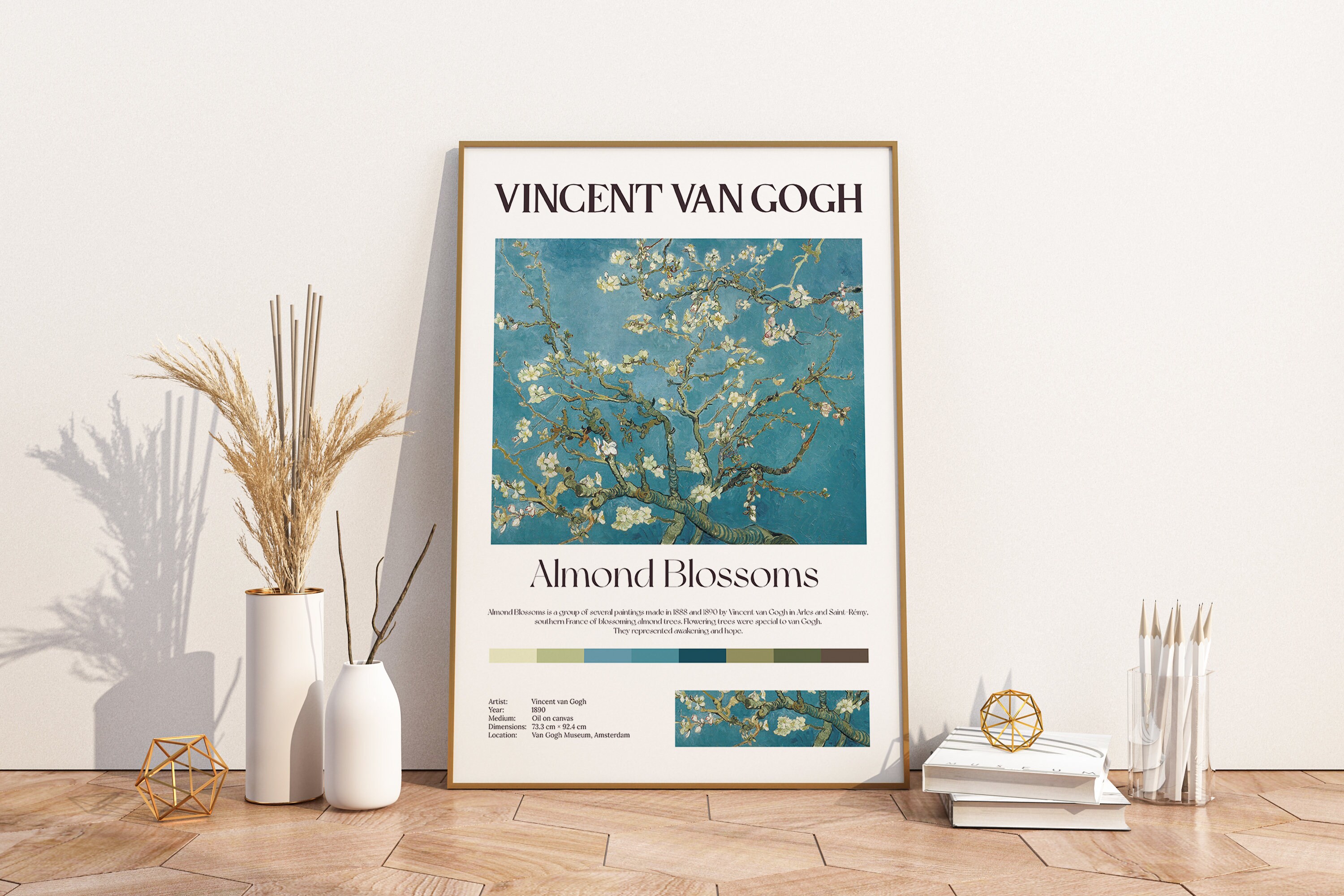 Vincent Van Gogh Almond Blossoms Digital Print Van Gogh Art | Etsy