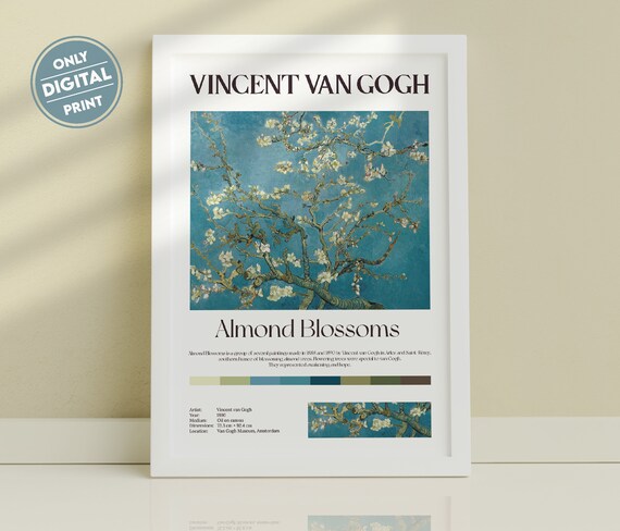 Vincent Van Gogh Almond Blossoms Digital Print Van Gogh Art | Etsy