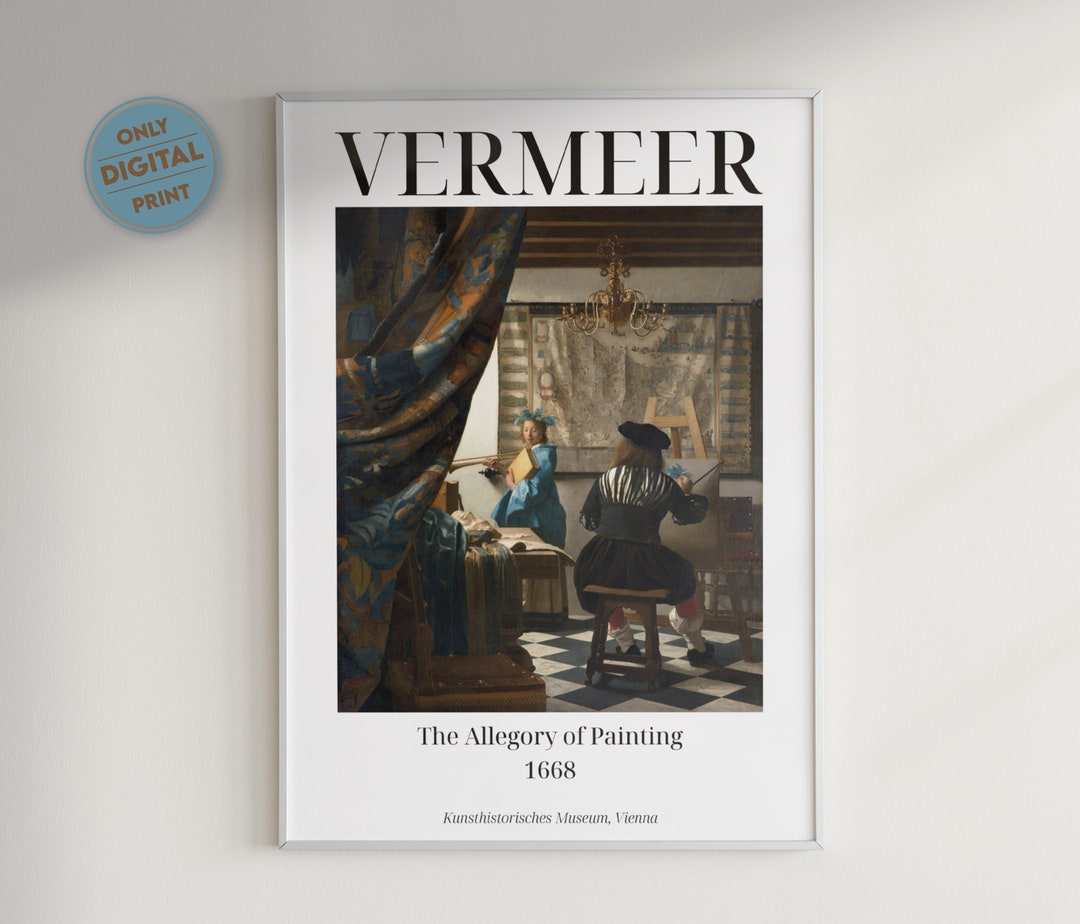 Johannes Vermeer the Allegory of Painting Digital Print, the Art of ...
