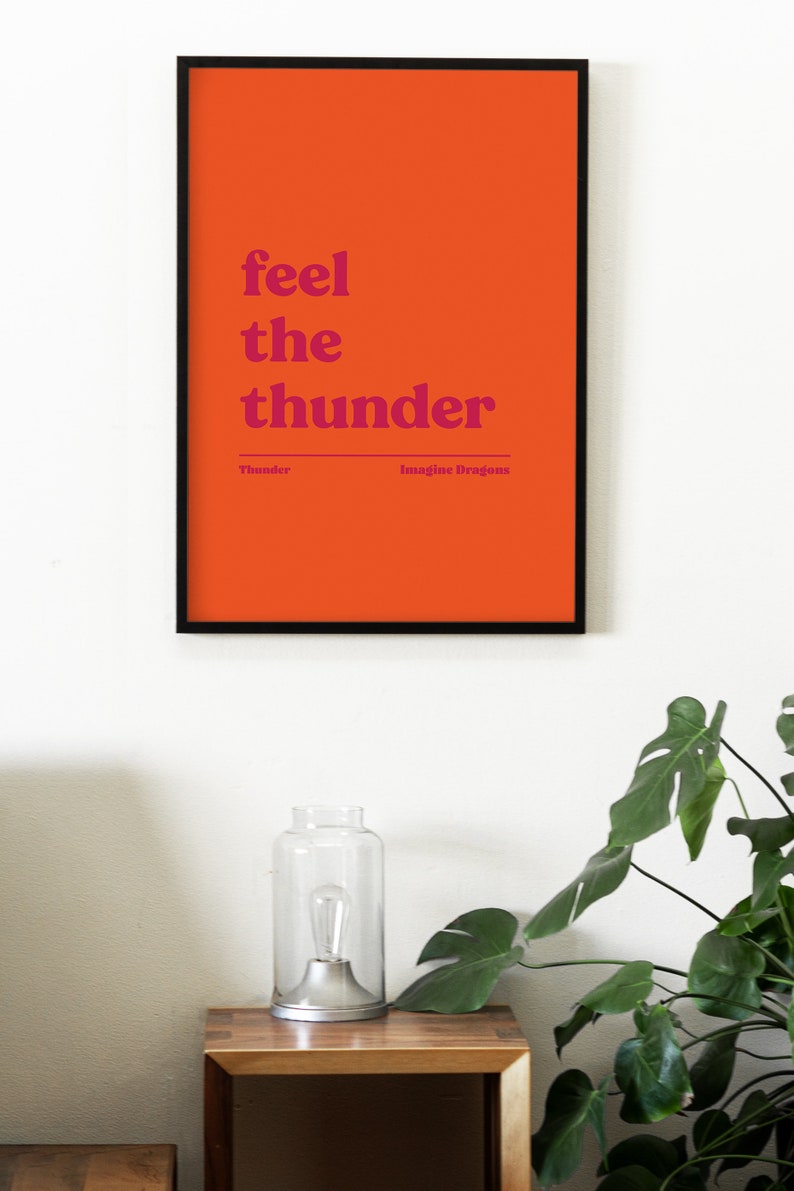 Custom Song Lyric Poster: Personalized Music Wall Art (digital Download ...