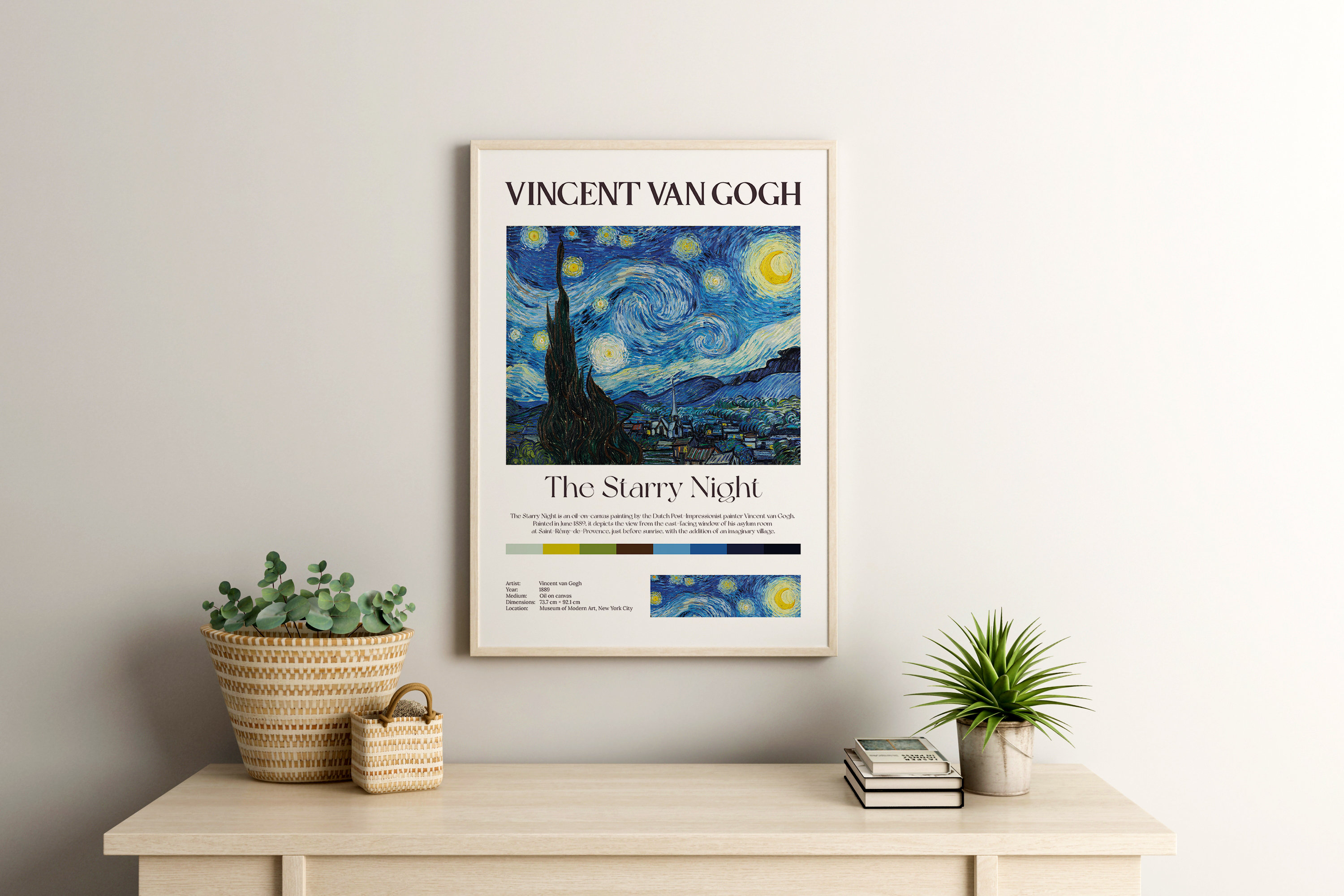 Vincent Van Gogh The Starry Night Digital Print Van Gogh Art | Etsy