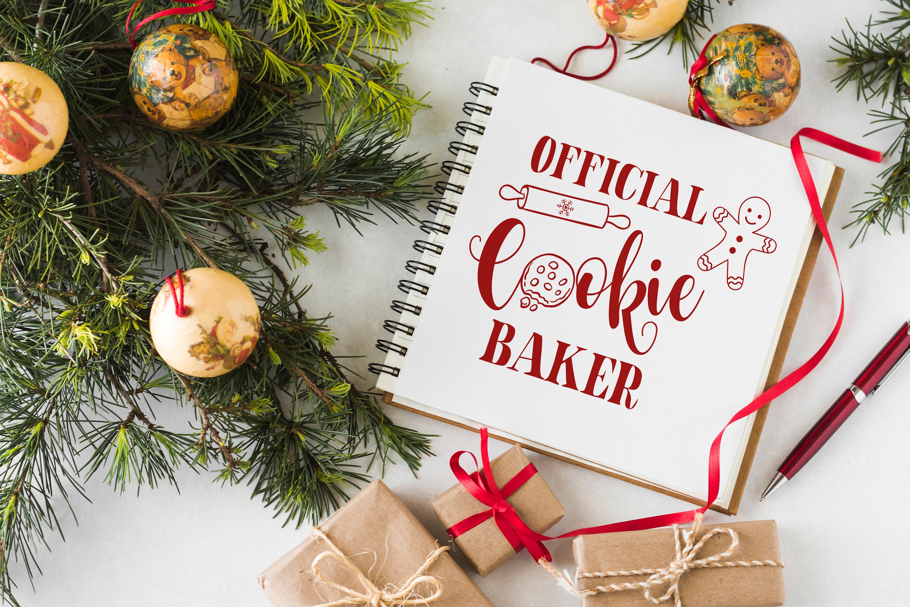 Official Cookie Baker & Official Cookie Tester Svg Bundle - Etsy