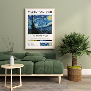 Vincent Van Gogh the Starry Night Digital Print, Van Gogh Art Print ...