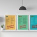 Custom Song Lyric Poster, Personalized Groovy Wall Art, Favorite Lyric ...
