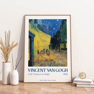 Café Terrace at Night Digital Print, Vincent Van Gogh, Exhibition ...