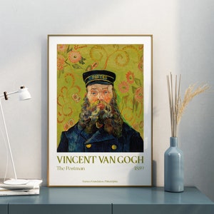 Van Gogh "the Postman" Print: Minimalist Exhibition Poster (digital ...