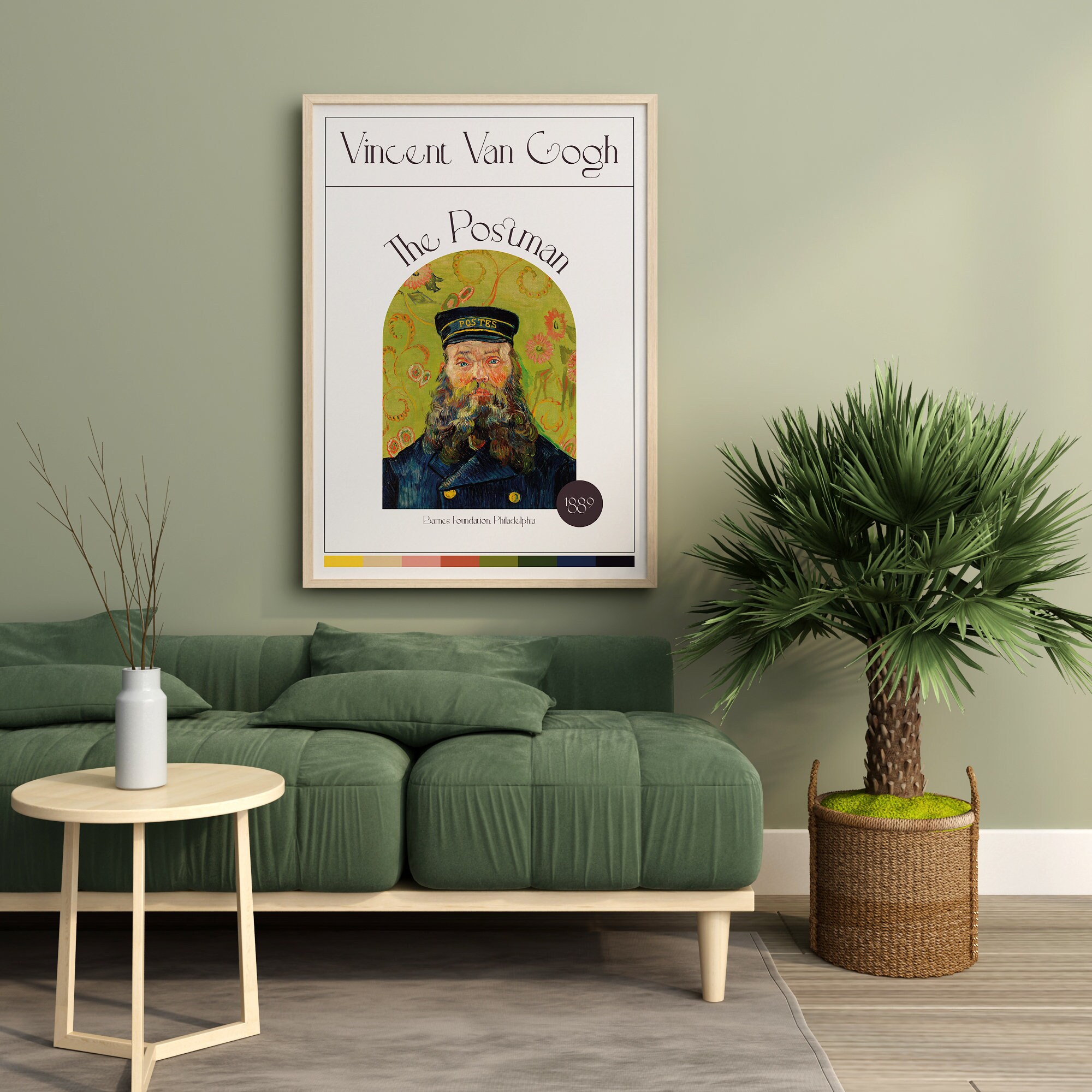 Vincent Van Gogh the Postman Digital Print Van Gogh Wall Art | Etsy