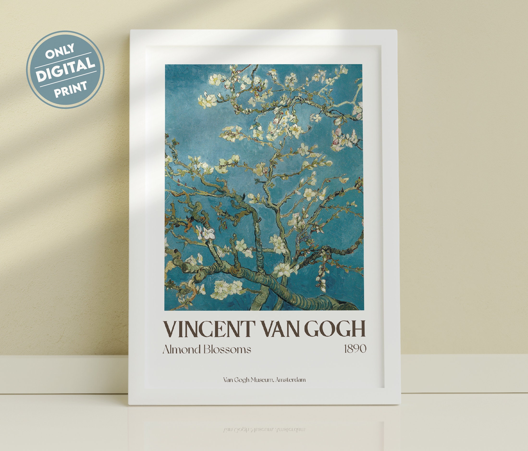 Vincent Van Gogh Almond Blossoms Digital Print Van Gogh Art - Etsy