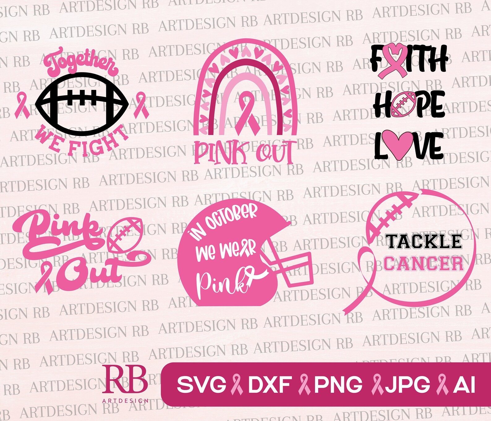 Pink Out Svg/png/dxf/jpeg/ai Files for Cricut in October We - Etsy