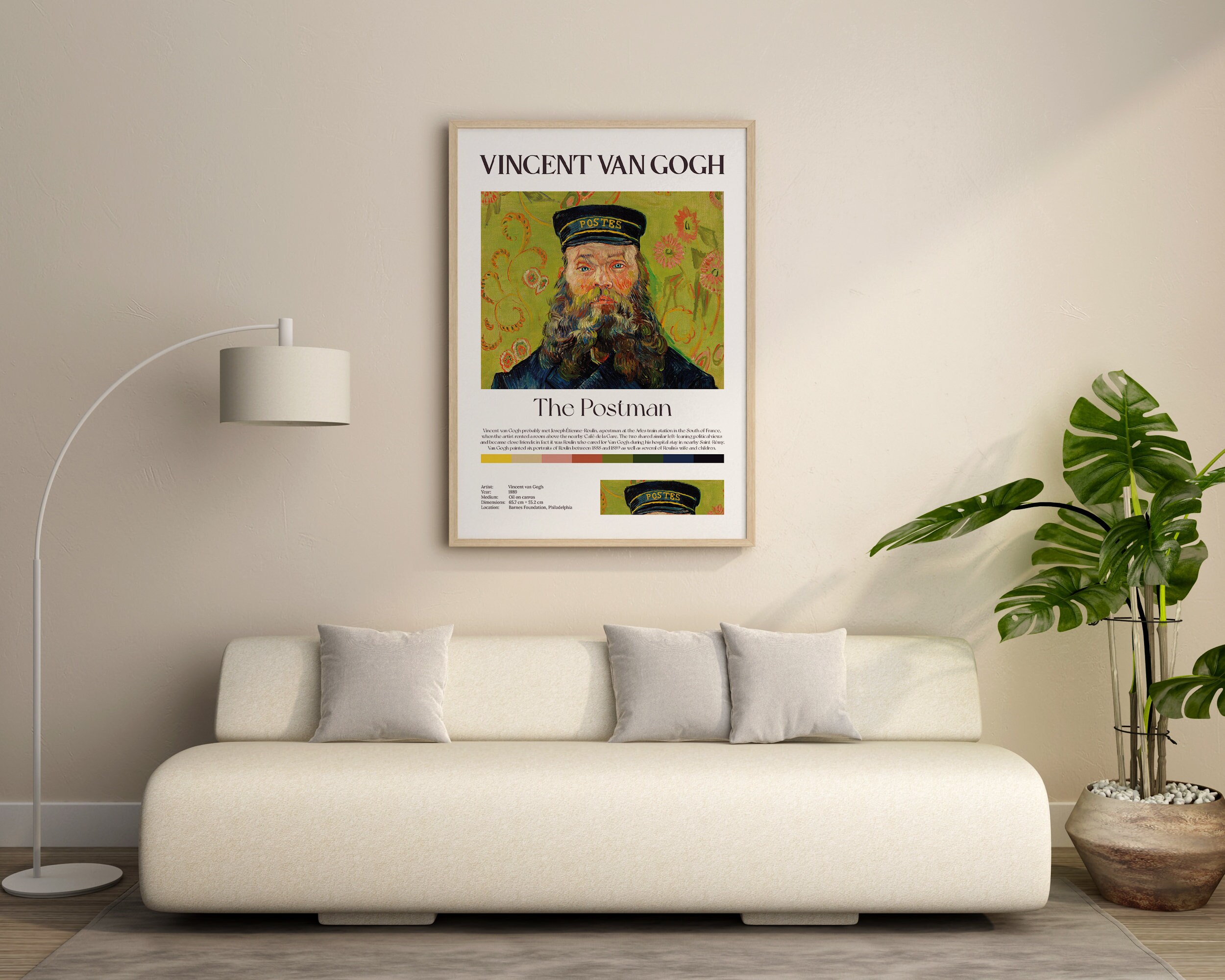 Vincent Van Gogh the Postman Digital Print Van Gogh Art | Etsy