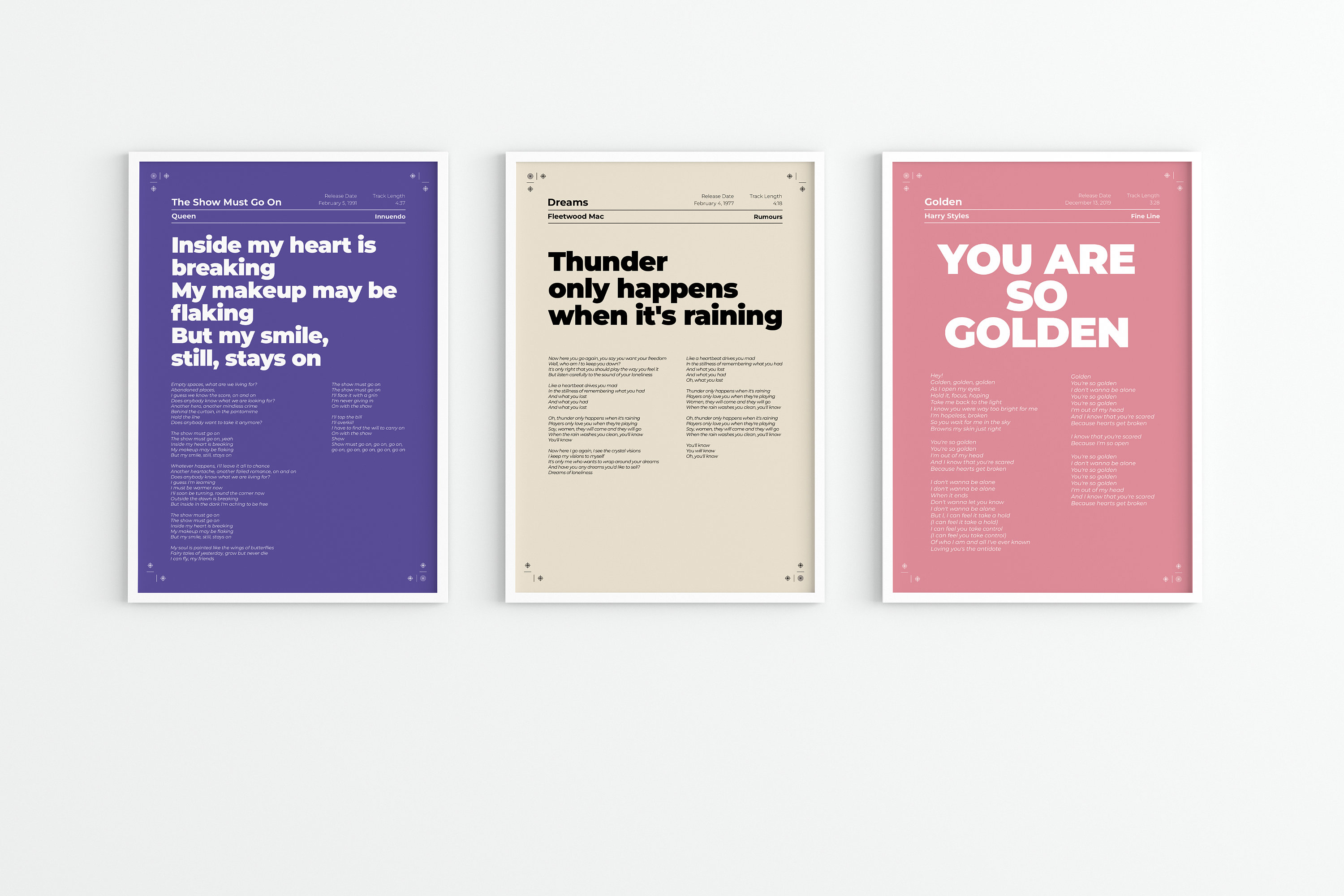 Custom Digital Lyric Poster Printable Lyric Poster Song | Etsy