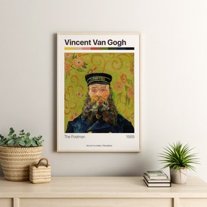 The Postman Digital Print, Vincent Van Gogh, Exhibition Poster, Museum ...